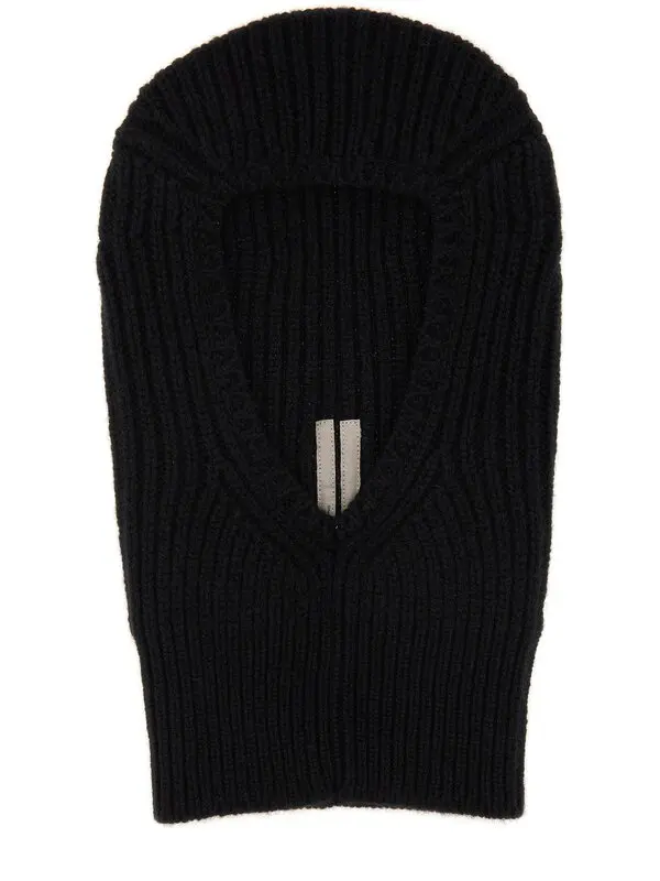 Rick Owens Knitted Balaclava - Black