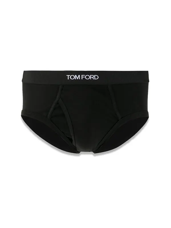 TOM FORD Briefs With Logo - Black