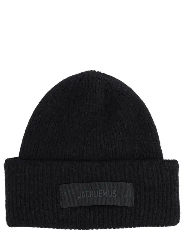 Jacquemus The Cap In Grossgrain - Black