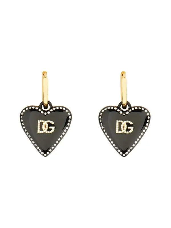 Dolce & Gabbana Logo Earrings - Black