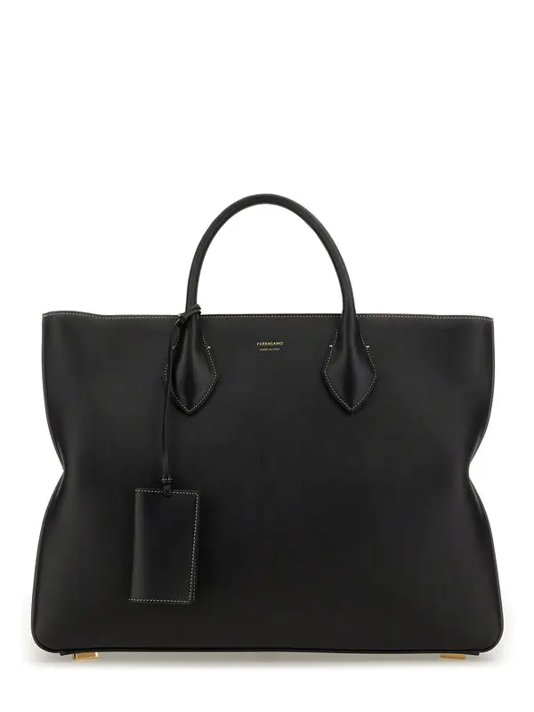 FERRAGAMO Large Tote Bag - Black