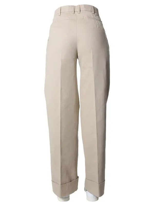 Aspesi Wide Leg Trousers - Beige