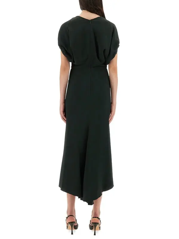 Victoria Beckham Blouson Midi Dress