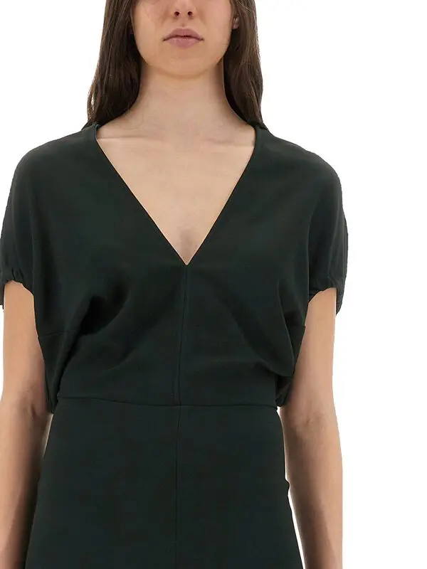 Victoria Beckham Blouson Midi Dress
