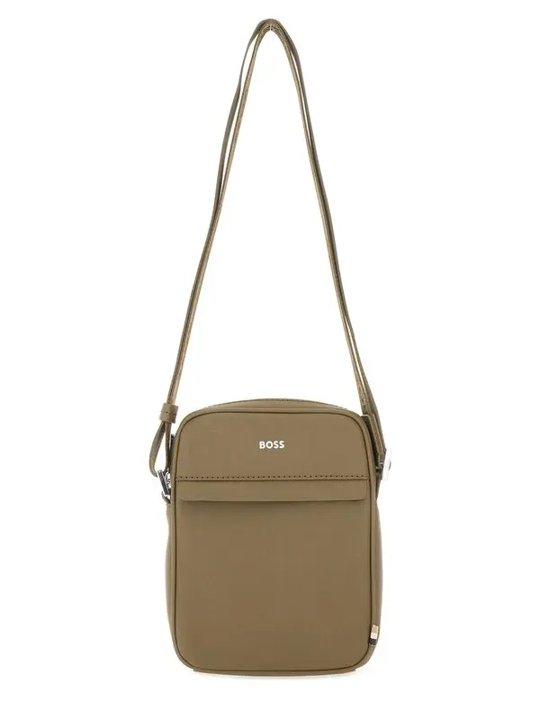 Hugo Boss Reporter Bag With Logo - Brown