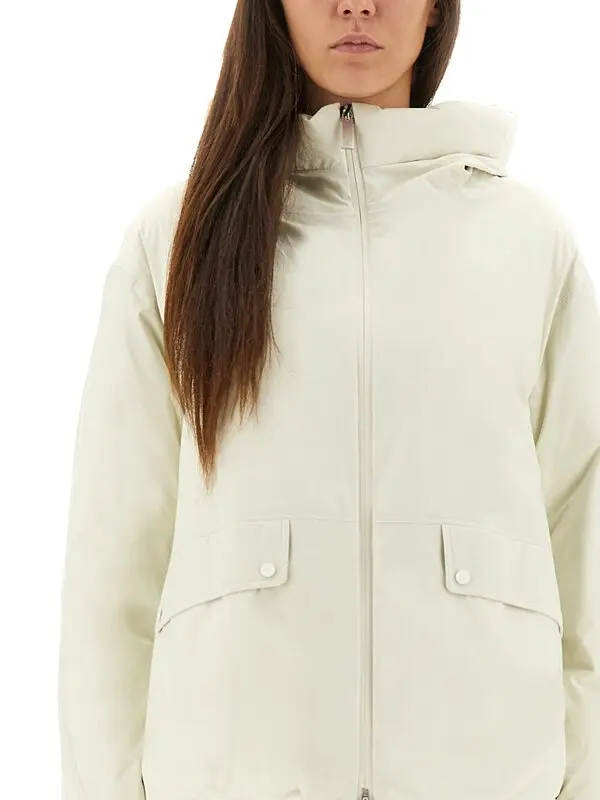 Herno Gore-tex Hooded Jacket - Ivory