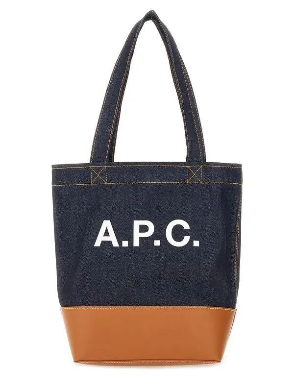 A.p.c. A. P. C. Axel Small Tote Bag - Denim