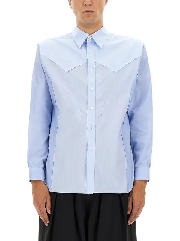 MAISON MARGIELA Cotton Shirt - Azure