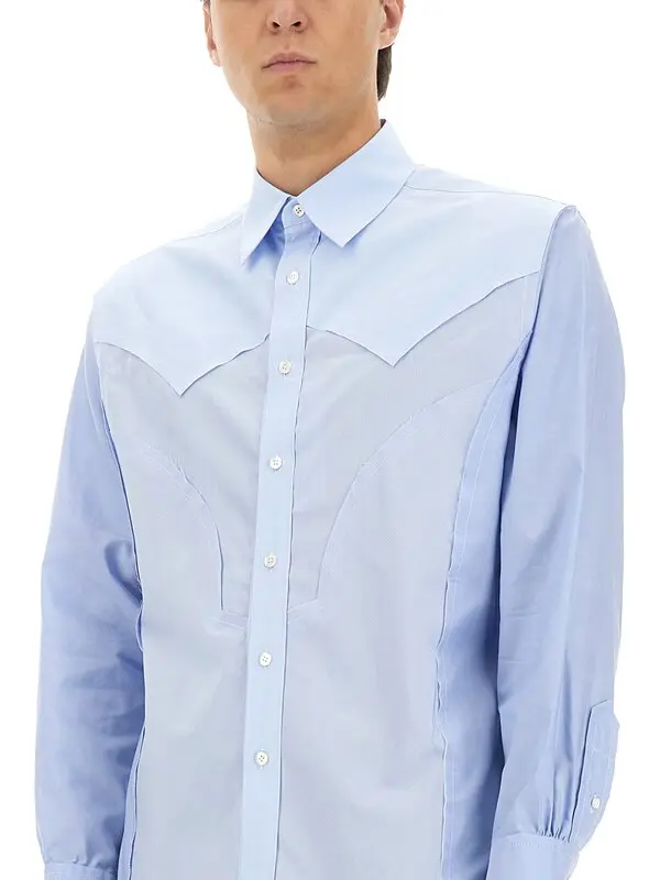 MAISON MARGIELA Cotton Shirt - Azure