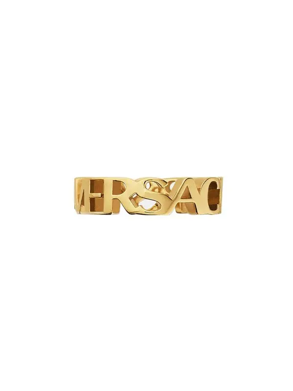 Versace Logo Ring - Gold