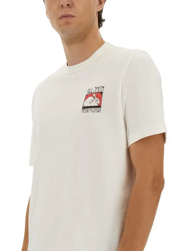 Paul Smith T-shirt With Print - White