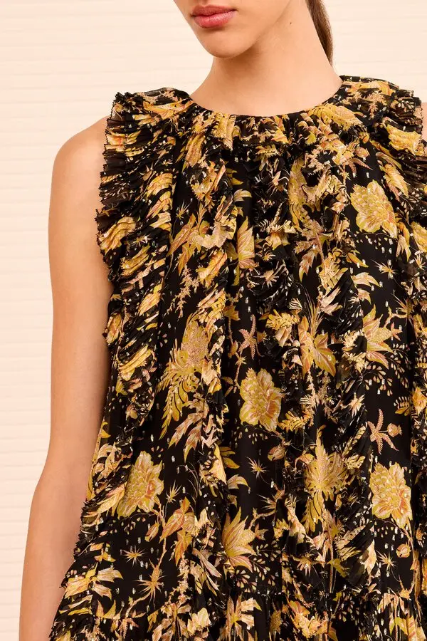 Ulla Johnson Signe Cascading Ruffle Mini Dress