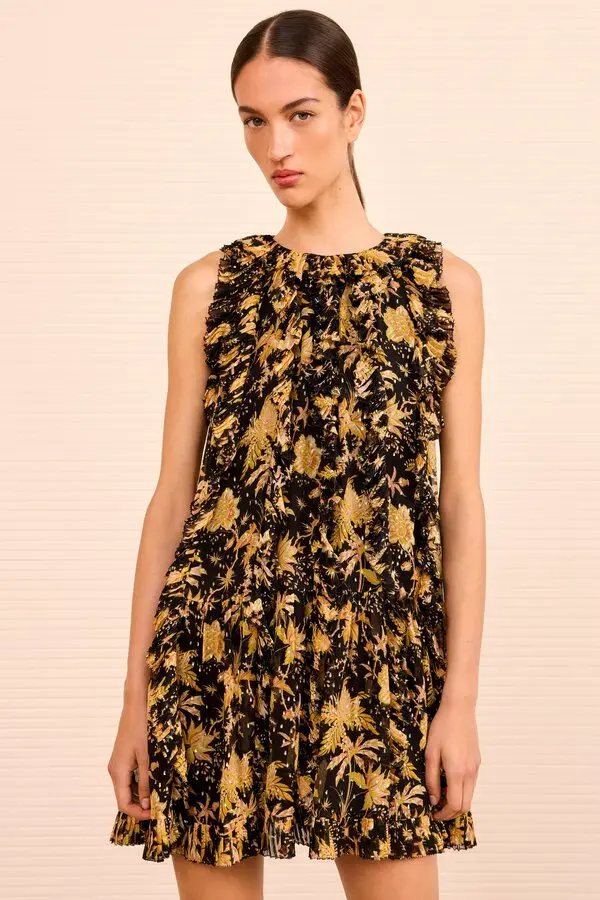 Ulla Johnson Signe Cascading Ruffle Mini Dress