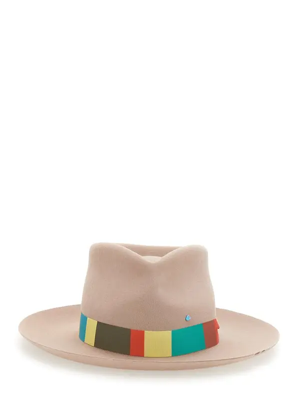 SUPERDUPER FEAT LORENZOJOVA Bougainvillea Fedora - Beige