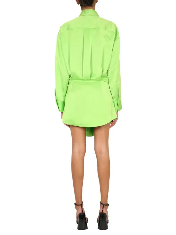Attico Candice Mini Dress - Green