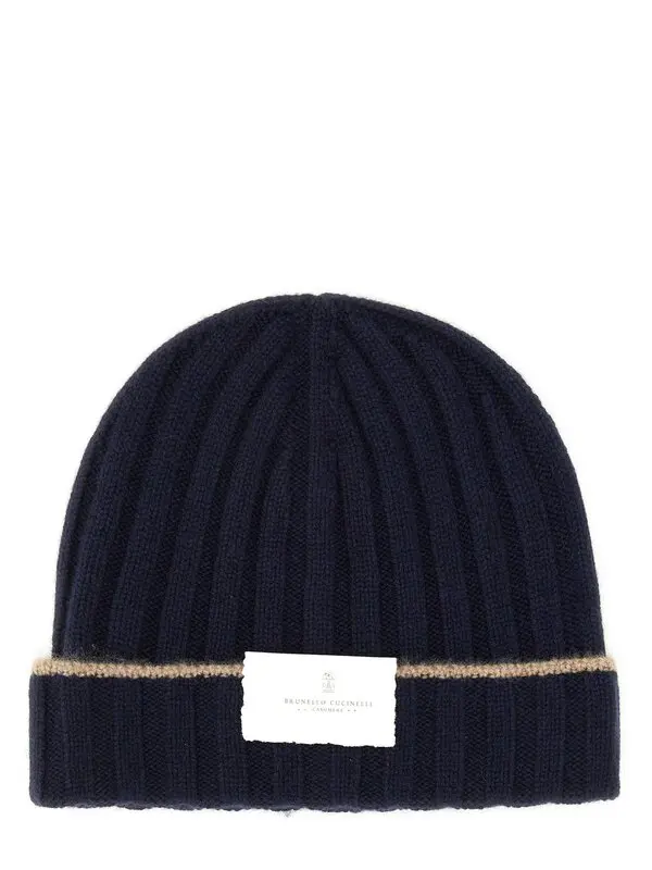 Brunello Cucinelli Cashmere Beanie - Blue
