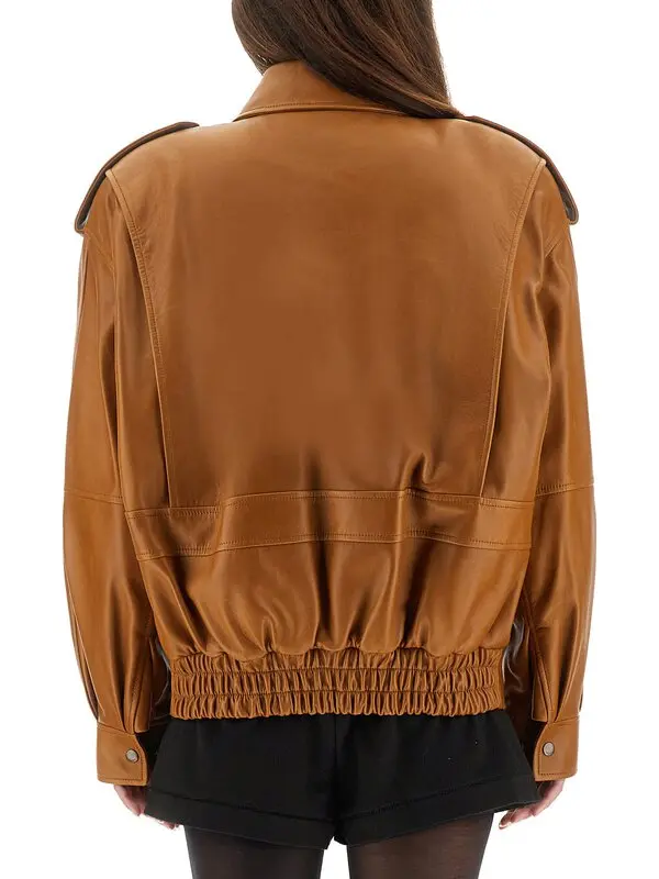 Saint Laurent Oversized Leather Jacket