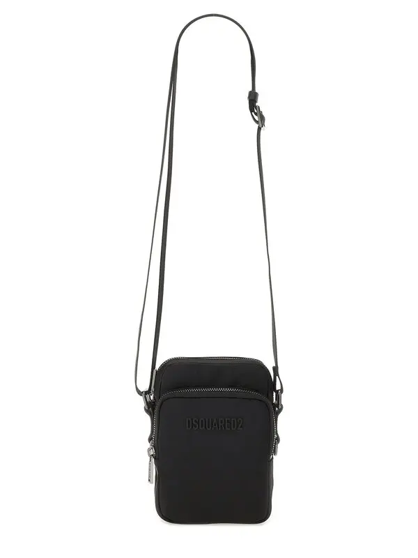 Dsquared2 Logo Shoulder Bag - Black