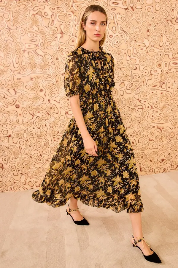 Ulla Johnson Rosamunde Puff Sleeve Dress - Forsythia