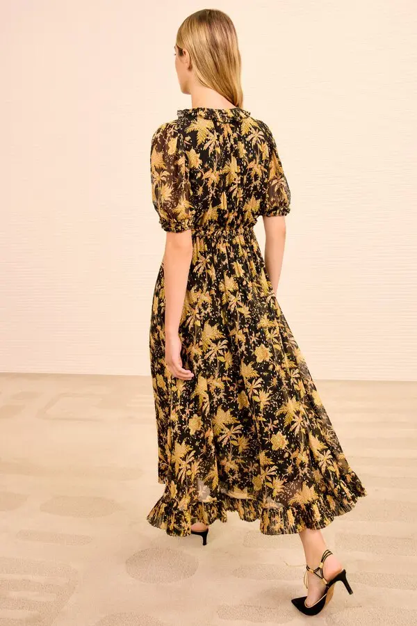 Ulla Johnson Rosamunde Puff Sleeve Dress - Forsythia