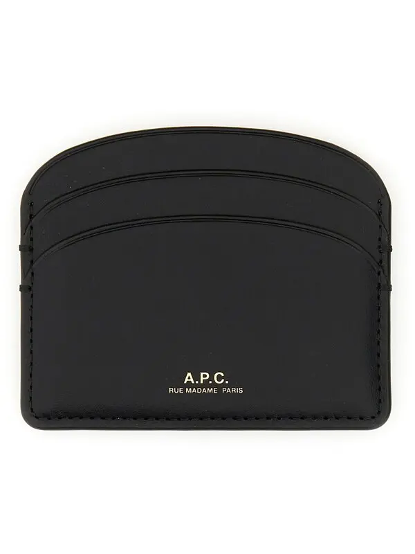 A.p.c. A. P.c. Demi Lune Card Holder - Black
