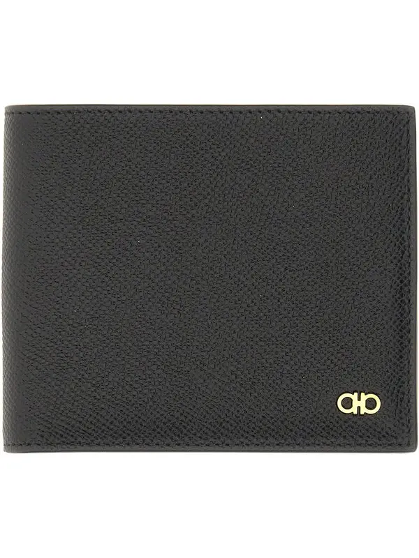 FERRAGAMO Gancini Wallet - Black