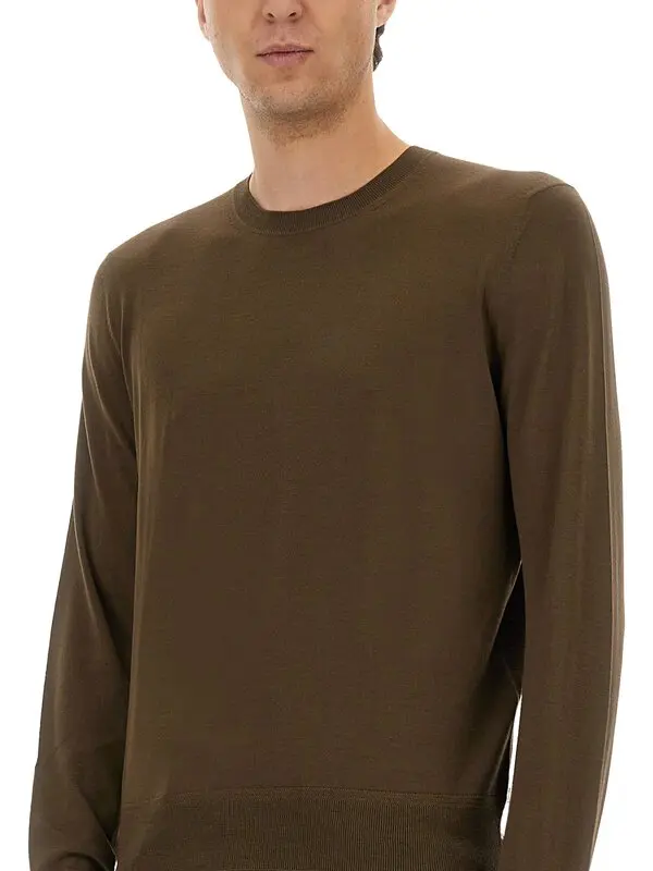 TOM FORD Fine Merino Virgin Wool Sweater - Brown