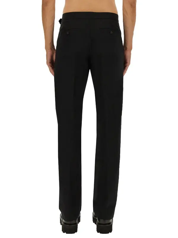 Alexander McQueen Pants With T-bar Belt