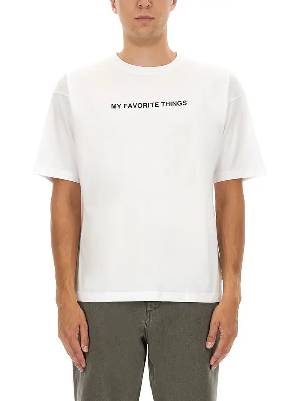 Aspesi T-shirt With "my Favorite Things" Print