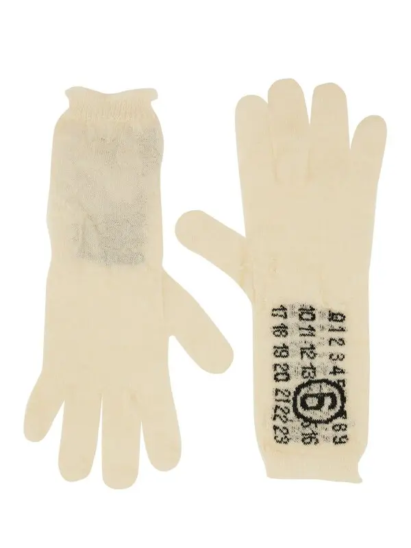 MAISON MARGIELA Wool Gloves - White