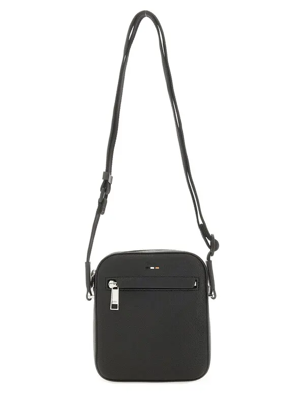 Hugo Boss Reporter Bag With Logo - Black
