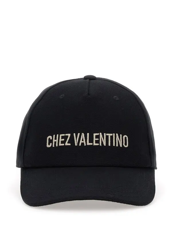 Valentino Garavani Chez Valentine Baseball Cap - Black