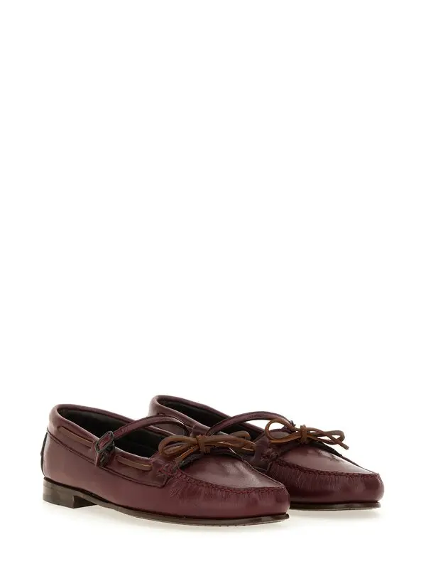Hereu Moccasin Mary Jane - Bordeaux