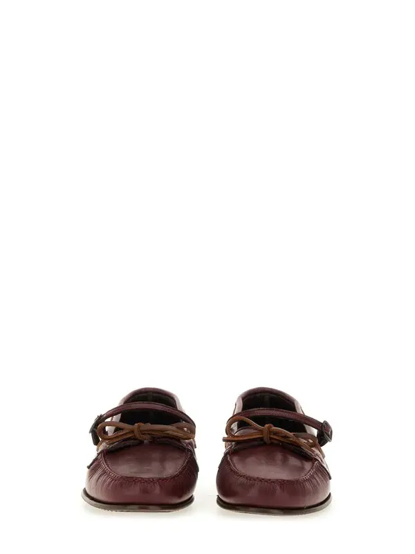 Hereu Moccasin Mary Jane - Bordeaux