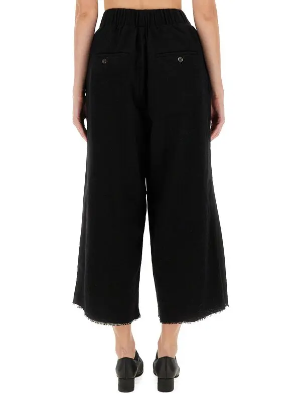 UMA WANG Wide Leg Trousers - Black