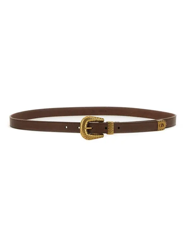 Valentino Garavani Vlogo Signature Belt - Brown