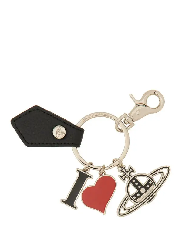 VIVIENNE WESTWOOD I Love Orb" Keychain - Black