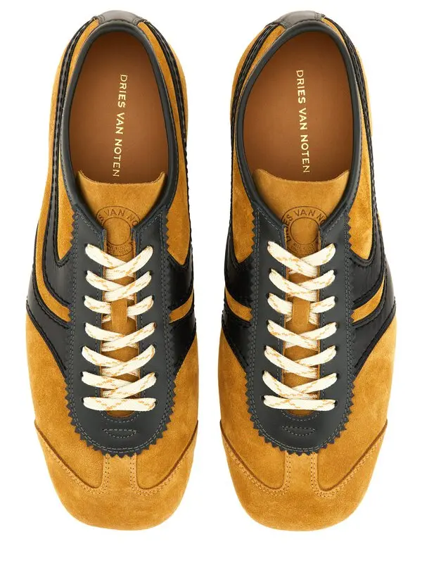 Dries Van Noten Suede Low Top Sneakers - Multicolour