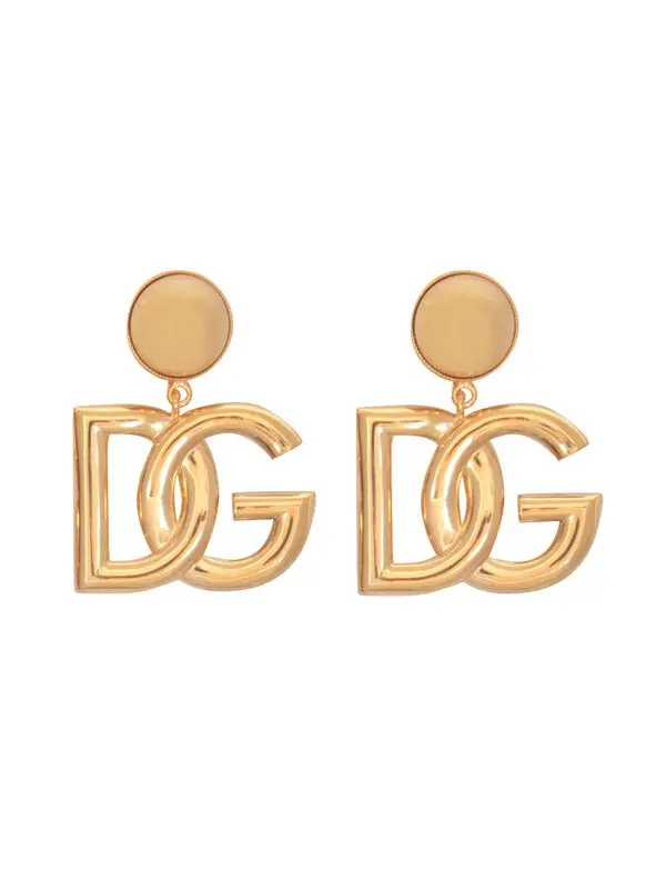 Dolce & Gabbana Dg Logo Earrings - Gold