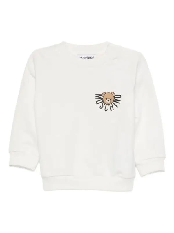 Moschino Logo Sweatshirt - White