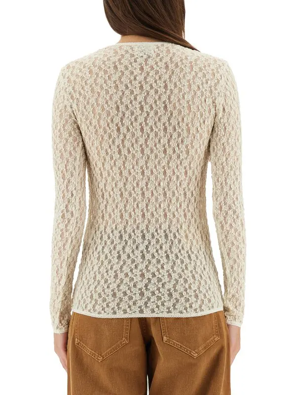Isabel Marant Gaelle Lace Top - Powder