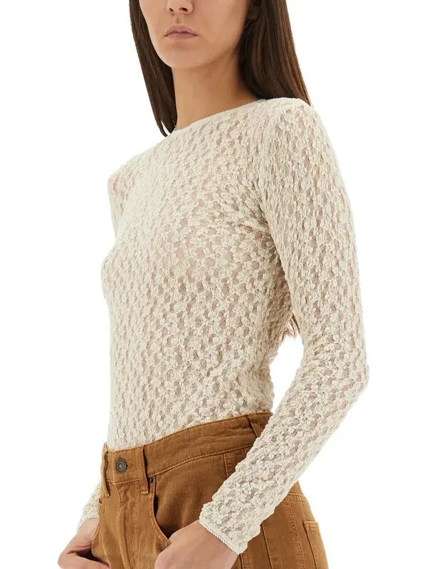 Isabel Marant Gaelle Lace Top - Powder