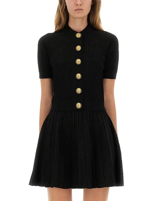 Balmain Knitted Cardigan - Black