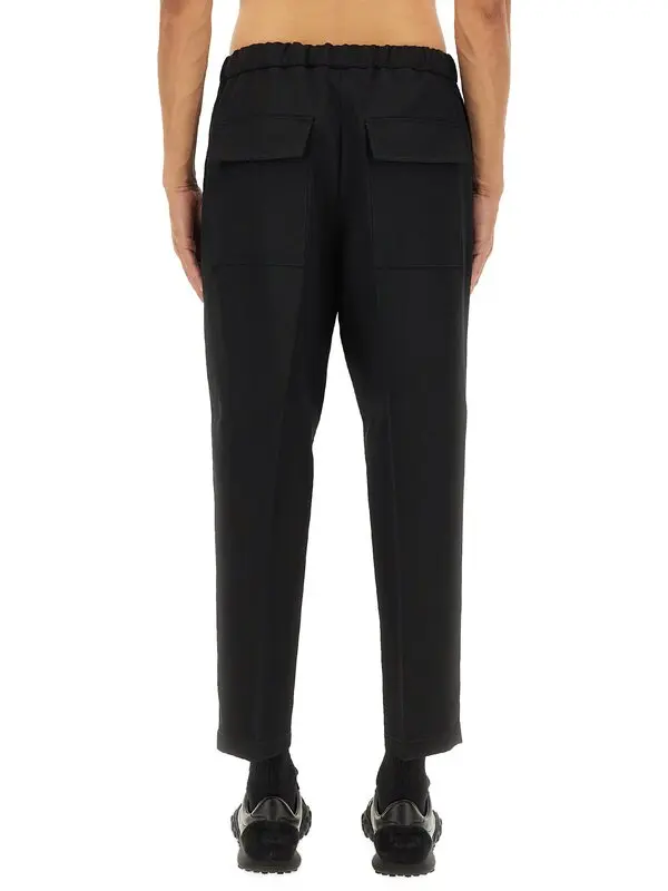 JIL SANDER Tapered Trousers - Black