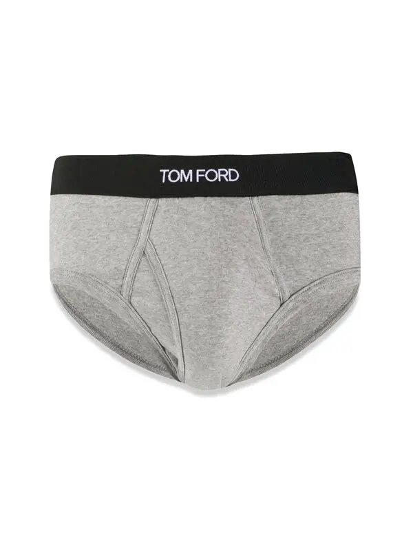TOM FORD Briefs With Logo - Grey