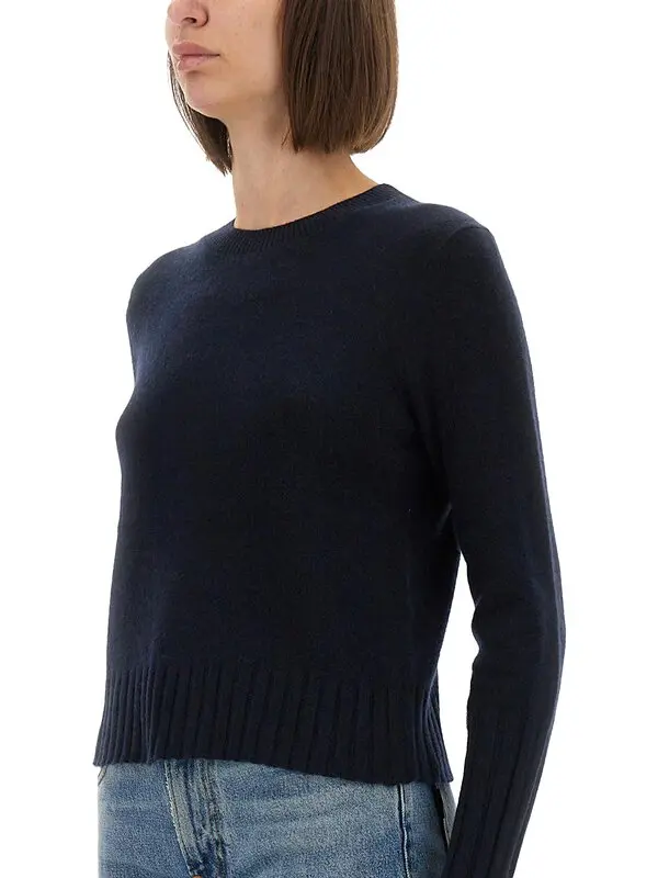 Guest In Residence Shrunken Crewneck Jersey - Blue