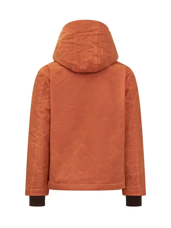 MANIFATTURA CECCARELLI Jacket With Hood - Orange