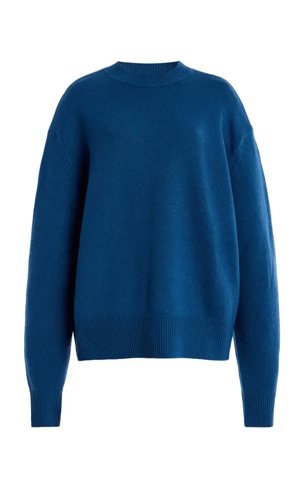 THE FRANKIE SHOP Rafaela Merino Wool-cashmere Sweater - Blue