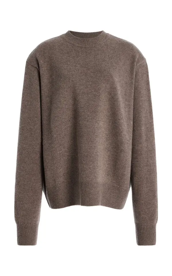 THE FRANKIE SHOP Rafaela Merino Wool-cashmere Sweater - Brown