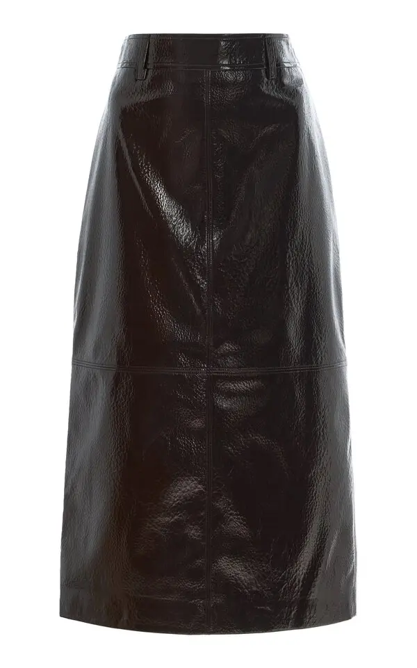 THE FRANKIE SHOP Taney Pencil Skirt - Brown